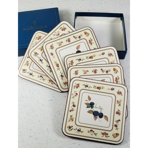 Royal Worcester | Dining | Vintage Royal Worcester Evesham Coasters ...
